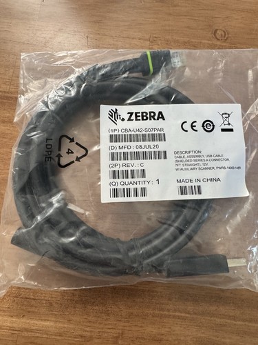 Zebra CBA-U42-S07PAR Shielded USB Cable Adapter | eBay