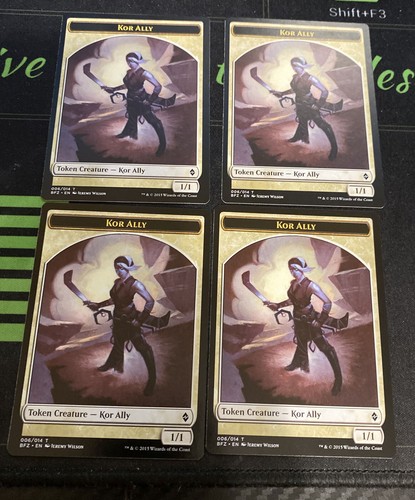 Kor Ally Token x4 006 MTG Battle for Zendikar Magic the Gathering | eBay