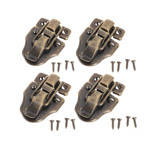 dophee 4Pcs Retro Box Toggle Latch Catch Antique Iron Duckbilled Hasp ...