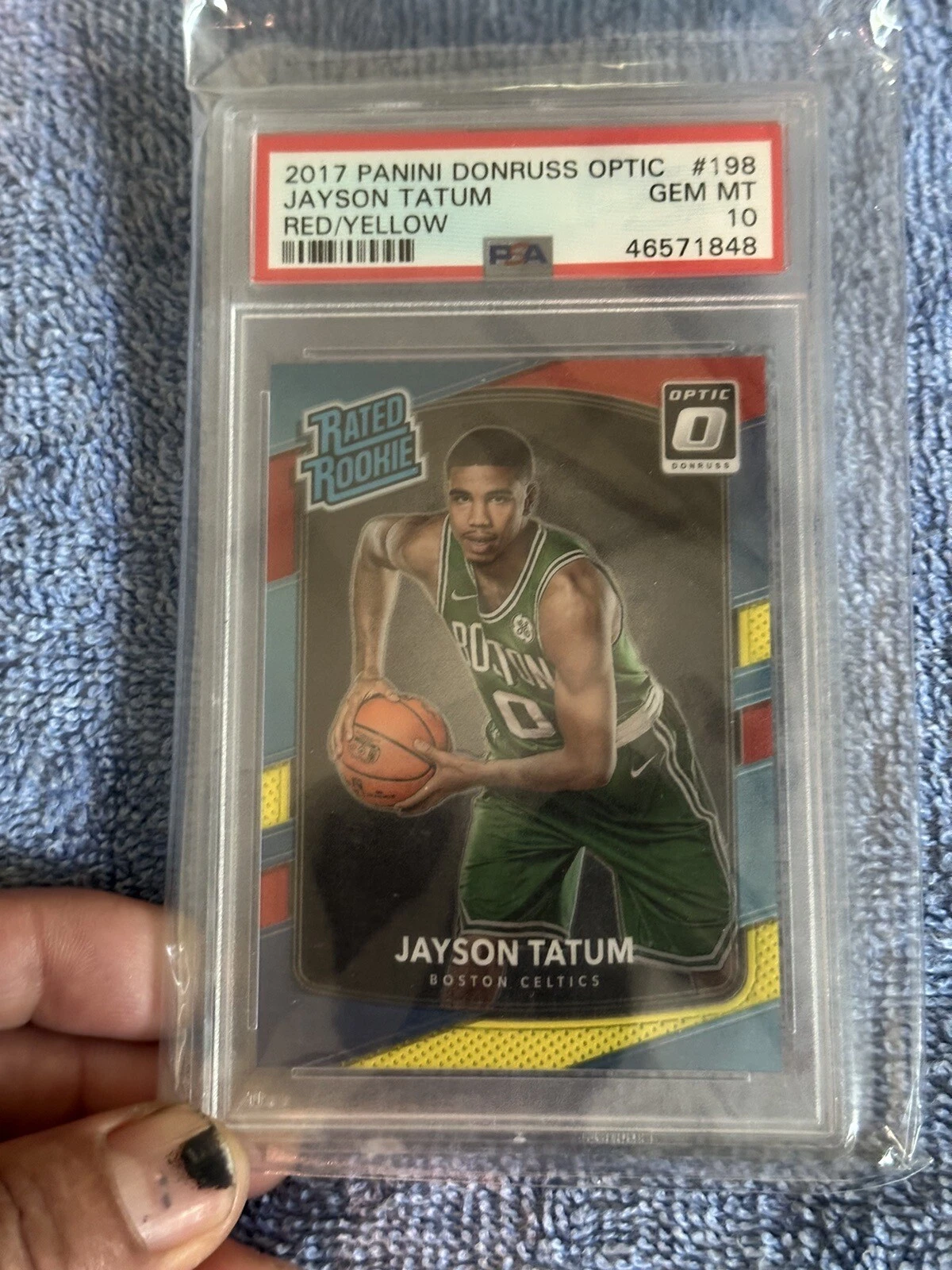 Jayson Tatum 2017 Optic #198 Red & Yellow PSA 10 Price Guide - Sports ...