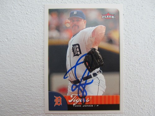 Tigers Todd Jones Signed Autographed 2007 Fleer Mint | eBay