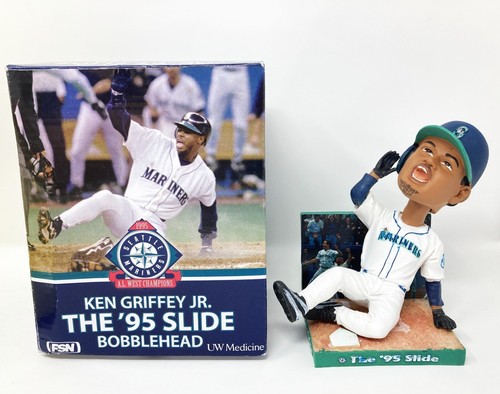 KEN GRIFFEY JR THE 95’ SLIDE BOBBLEHEAD Seattle Mariner Baseball 2010 ...