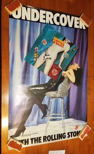Rolling Stones Undercover US promotional poster 1 sided VG appx 23" x ...