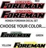 Honda Foreman Rubicon Decal Kit Sticker Graphics Emblem 2001 2002 2003 ...