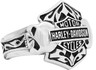 Harley-Davidson Men's Sterling Silver Live To Ride Ring Wedding Band | eBay