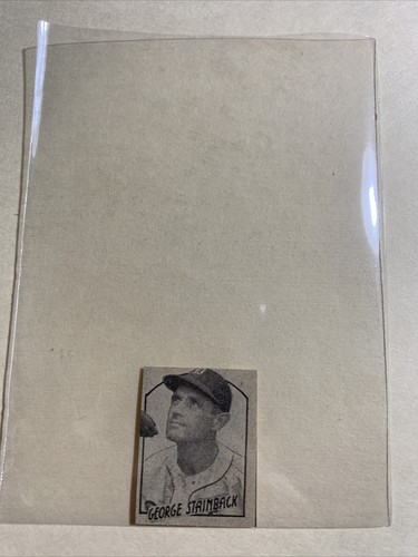 Tuck Stainback 1940 Spalding Baseball Panel Detroit Tigers RARE! | eBay