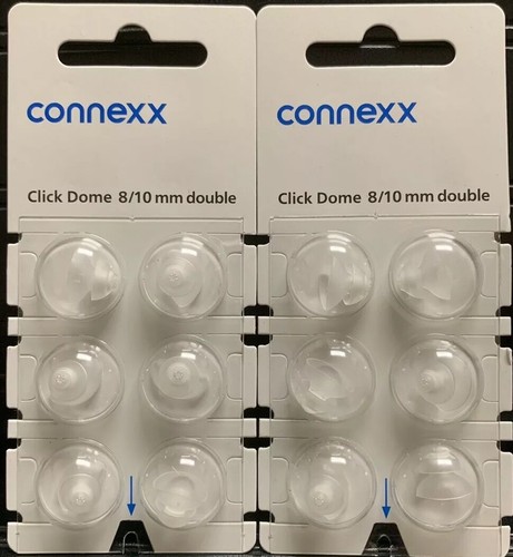 2 Pack Siemens Signia Rexton Miracle Ear 8/10 Double Click Dome. 6 ...