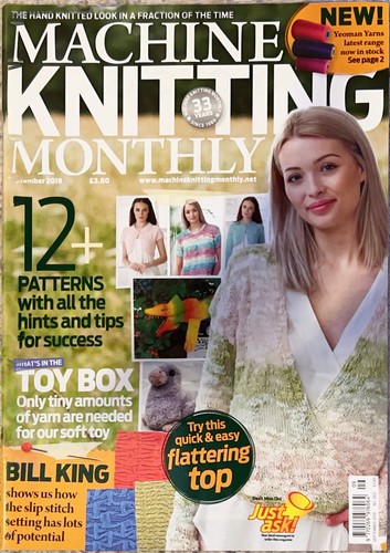 Machine Knitting Monthly, UK, September 2019 Magazine, Great Condition ...
