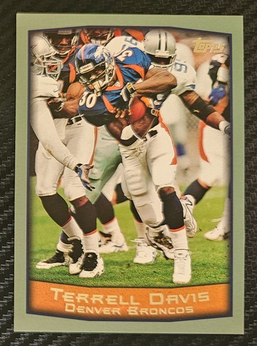 1999 Topps Football Jumbo Terrell Davis #3 of 8 Denver Broncos NFL Card ...