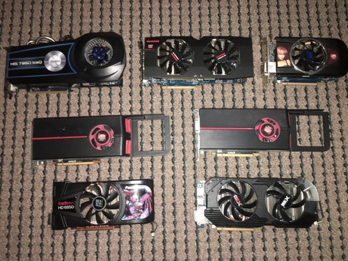 Lot of 13 Damaged/Dead/Faulty/Broken AMD Boards GPU Video Graphics ...