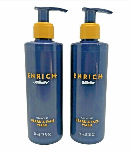 2 Gillette Enrich Beard and Face Wash for Men 7.3 FL Oz Bs09 for sale ...