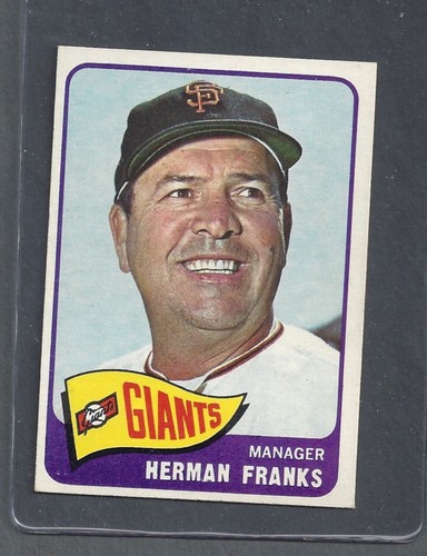 1965 Topps Baseball #32 Herman Franks MGR EXMT 032DR01 | eBay