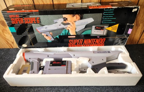 Vintage 1992 Super Nintendo SNES Super Scope 6 Light Gun Complete in ...