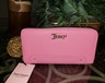 Shauli large Wallet Coffee and Pink for credit card and coins New | eBay
