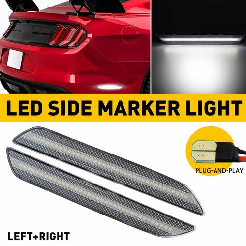 LED Strip Rear Marker Side Lights Left Right Fit 2015-2022 Ford Mustang ...