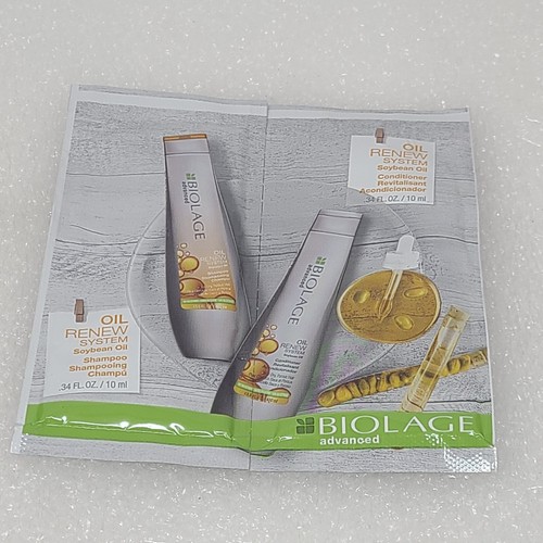 Matrix Biolage Oil Renew System Shampoo Conditioner Sample Set | eBay