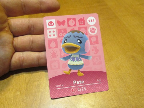 PATE # 131 Welcome To Animal Crossing New Leaf Horizons AMIIBO Card ...