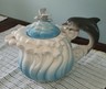 Vintage Fitz and Floyd OCI Ecology Series dolphin ceramic tea pot 48oz ...