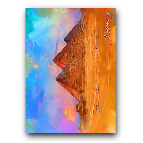 The Great Pyramid of Giza Art Card Limited 44/50 Vela Signed (Monuments ...