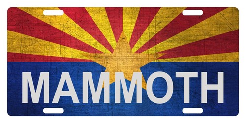Arizona State Flag License Plate Patriotic Version Mammoth | eBay