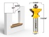 1-3/8" Window Sill Router Bit - 1/2" Shank - Yonico 18140 765573827491 ...