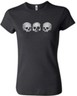 Wench Skull and Bones Humor Pirate Women's Graphic Baby Doll Tee Shirt ...