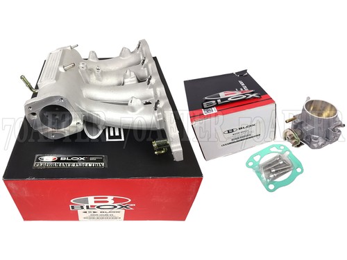 Blox Intake Manifold & 66mm Throttle Body for 94-01 DC2 DC4 Integra GSR ...