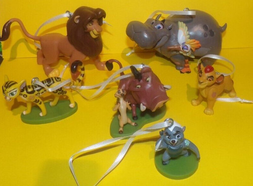 The Lion King 6 pc. Ornament Set Simba Kion Bunga Beshtie Ono Fuli ...