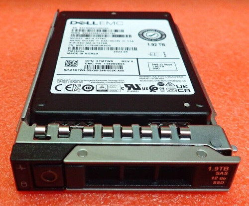 New Dell 1.92TB SAS 12G SFF Enterprise RI SSD TMTW9 MZILT19HBJRAD3 14 ...