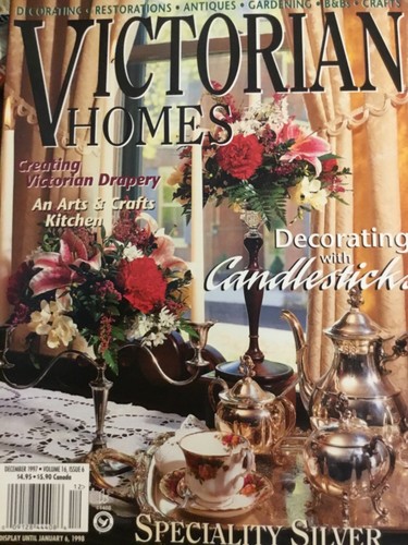 VICTORIAN HOMES MAGAZINE. December 1997. DECORATING with CANDLESTICKS ...