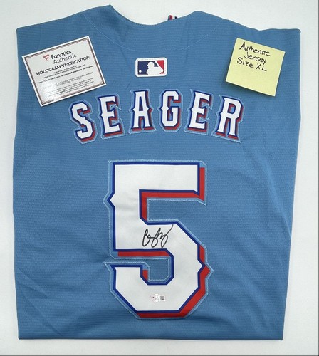 COREY SEAGER 2000 FANATICS CERTIFIED BLUE #5 JERSEY AUTOGRAPH AUTO ...