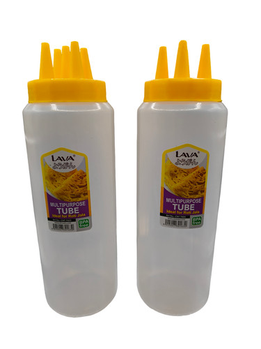 2x 5 Tip Squeeze Funnel Bottle Mould Lacy Crepe Roti Jala Net Pancake ...