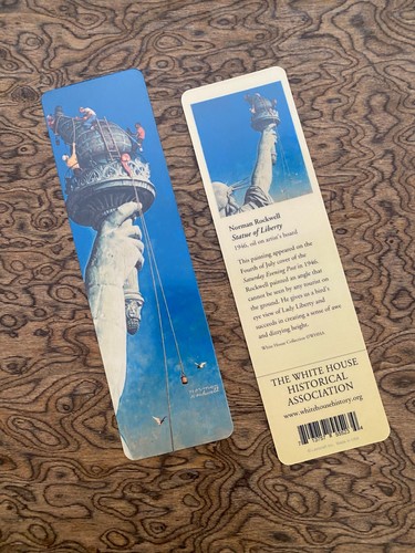 Statue of Liberty Norman Rockwell Bookmark 2-Sided NEW | eBay