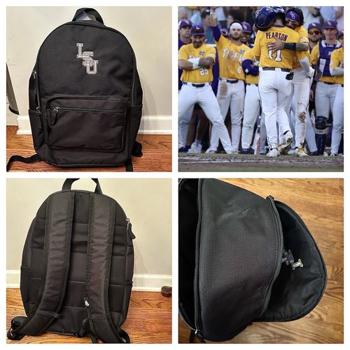 LSU Tigers Team Issued Player Nike Backpack Baseball ⚾️ Championship ...