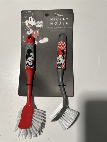 Disney Mickey Minnie Mouse 2 Pack Cleaning Brushes- Set of 2- NWT! | eBay