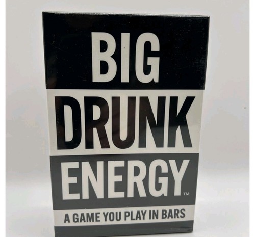 Big Drunk Energy Bar Card Game 21+ Friends Drinking Party Bachelor ...