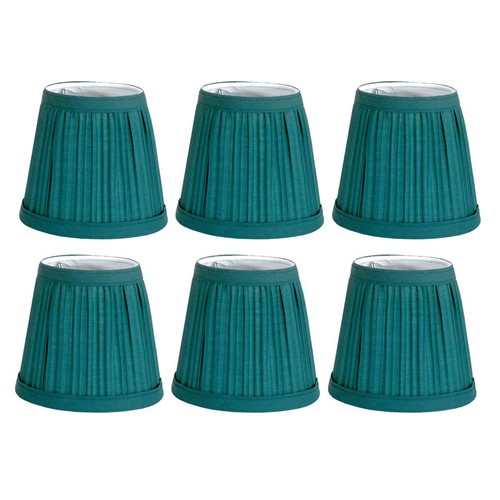 Fabric Lamp Shade Hunter Green 4 1/16" H Mini Clip On Pack of 6 | eBay