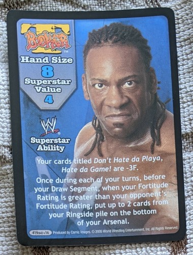 WWE Raw Deal Booker T Superstar Card | eBay