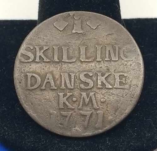 Denmark 1771 Copper 1 Skilling Christian VII #20454 | eBay
