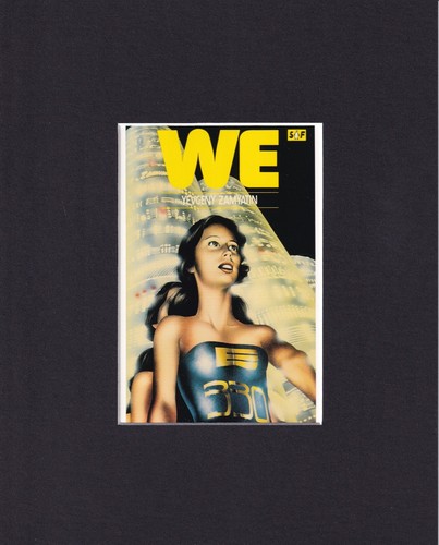 8X10" Matted Print Art Sci-Fi Book Cover Picture: Yevgeny Zamyatin, WE ...