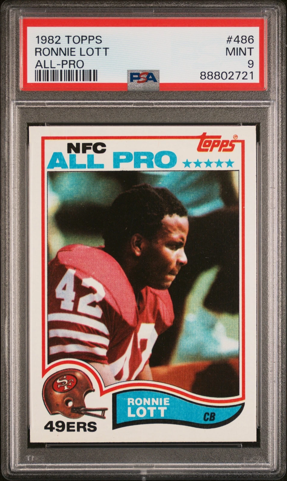 Ronnie Lott 1982 Topps #486 Base PSA 9 Price Guide - Sports Card Investor