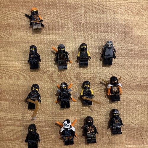 LEGO Ninjago Cole Minifigure Lot of 13 Some With Acesories and Weapons ...