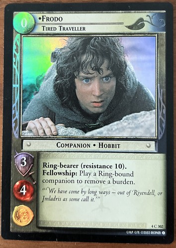 LOTR TCG TTT Two Towers FRODO TIRED TRAVELER 4C302 Foil NM/M | eBay