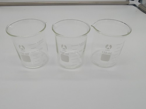Bomex 150ml Beaker Brosilicate Glass Lot Of 3 | eBay