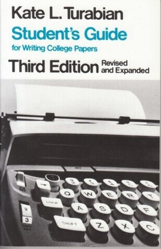 Student's Guide for Writing College Papers - Turabian, Kate L. - Good ...