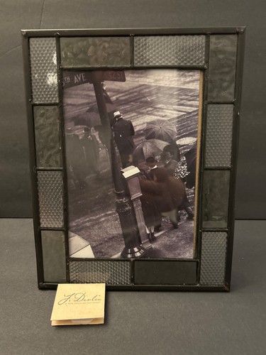 J. Devlin Stained Glass Picture Frame Handcrafted -Nostalgic Urban ...