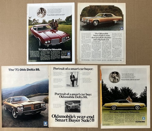 Oldsmobile 1972 Advertisements Lot of 4 | eBay