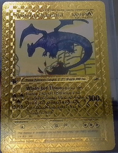 Shining Charizard 107/105 Gold Foil Pokemon Card 1st Edition Neo ...