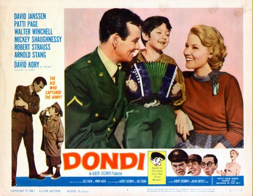 DONDI original 1961 lobby card PATTI PAGE/DAVID JANSSEN 11x14 movie ...