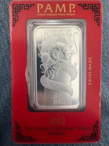 💥💥 2012 PAMP LUNAR Calendar 1 Oz Silver Dragon | eBay